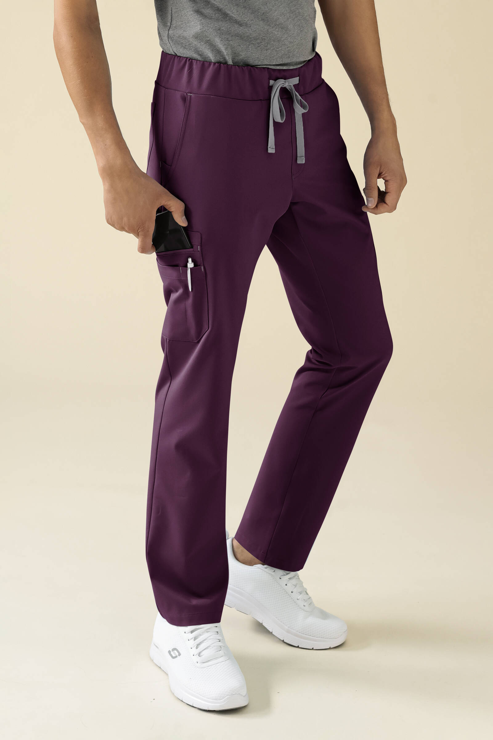 kaere Pantalon Homme - Bas de jambe droit prune | CLINIC DRESS