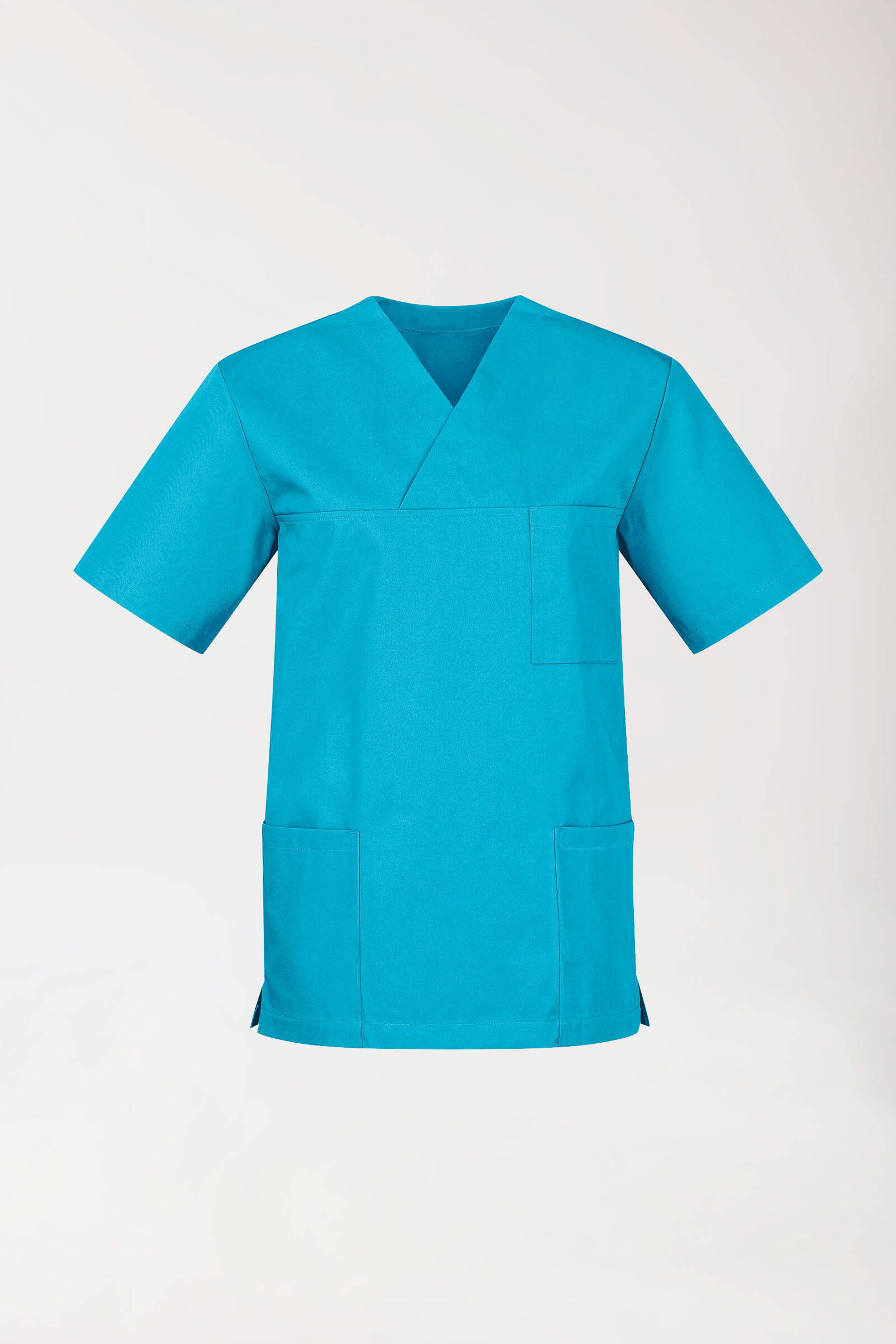 Tunique mixte - Décolleté V turquoise | CLINIC DRESS
