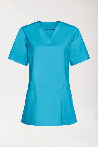 Tunique Femme - Décolleté V turquoise | CLINIC DRESS